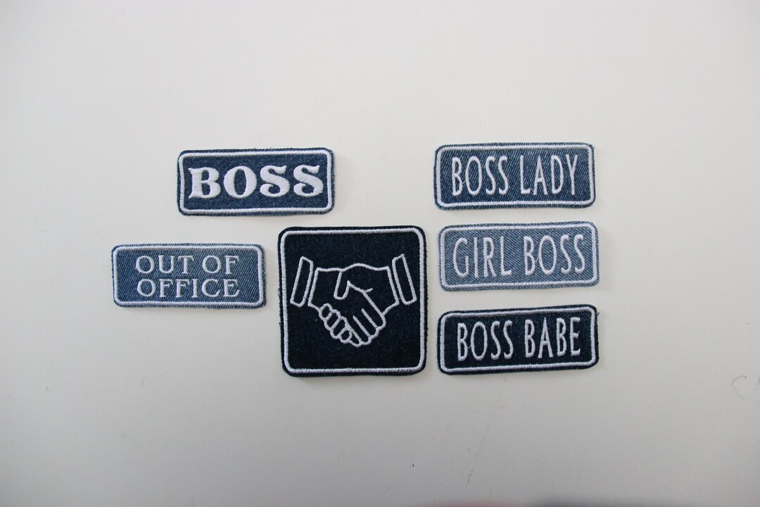 BOSS Patch , Recycled Denim Patch , Boss Motif , Leader Patch , CEO ...
