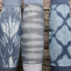 Large Stuffed Recycled Denim Shibori Fish Decor , Upcycled Denim Fish ...