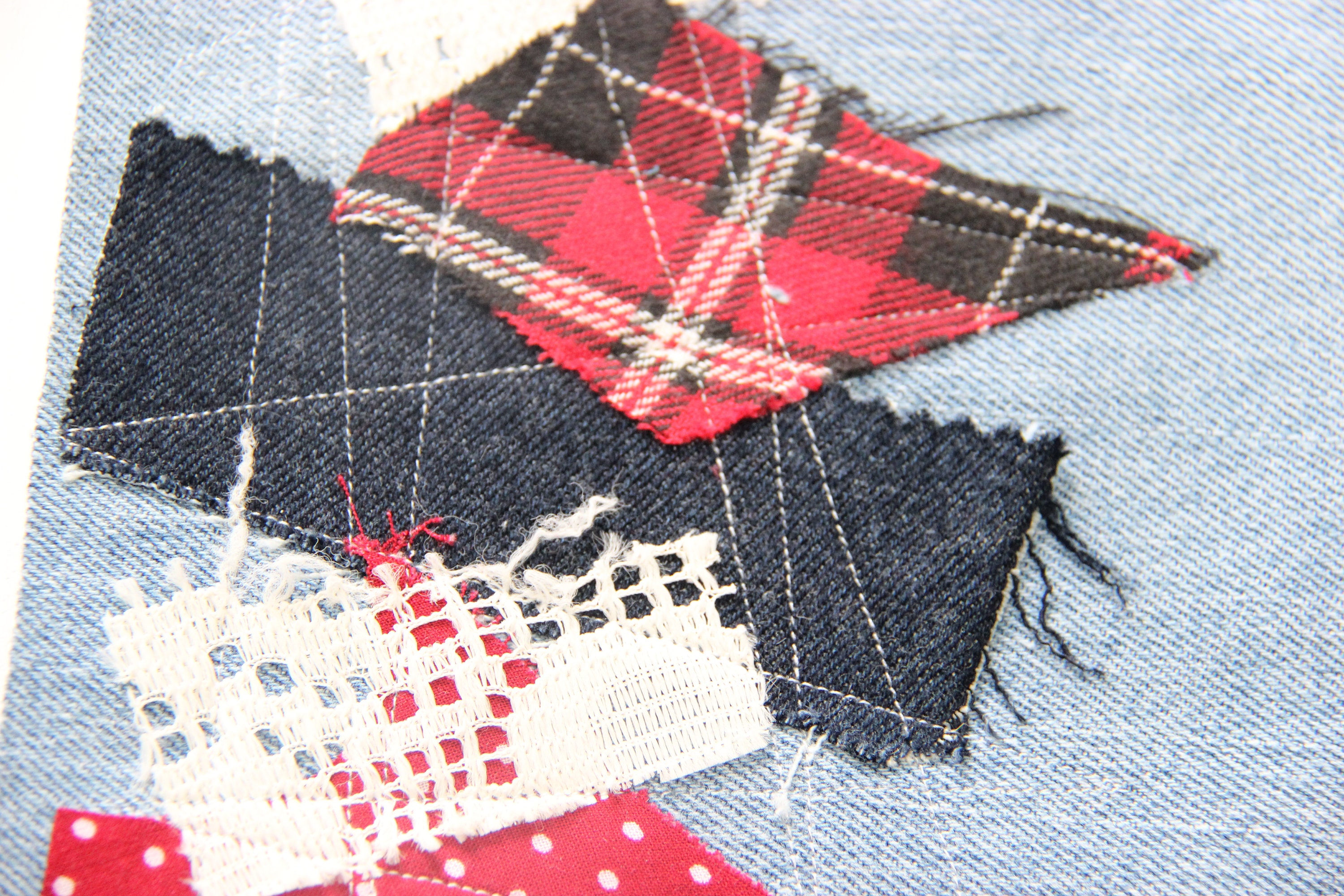 Recycled Denim Patch , Boho Patch , Hippie Patch , Gypsy Patch , Sew on ...