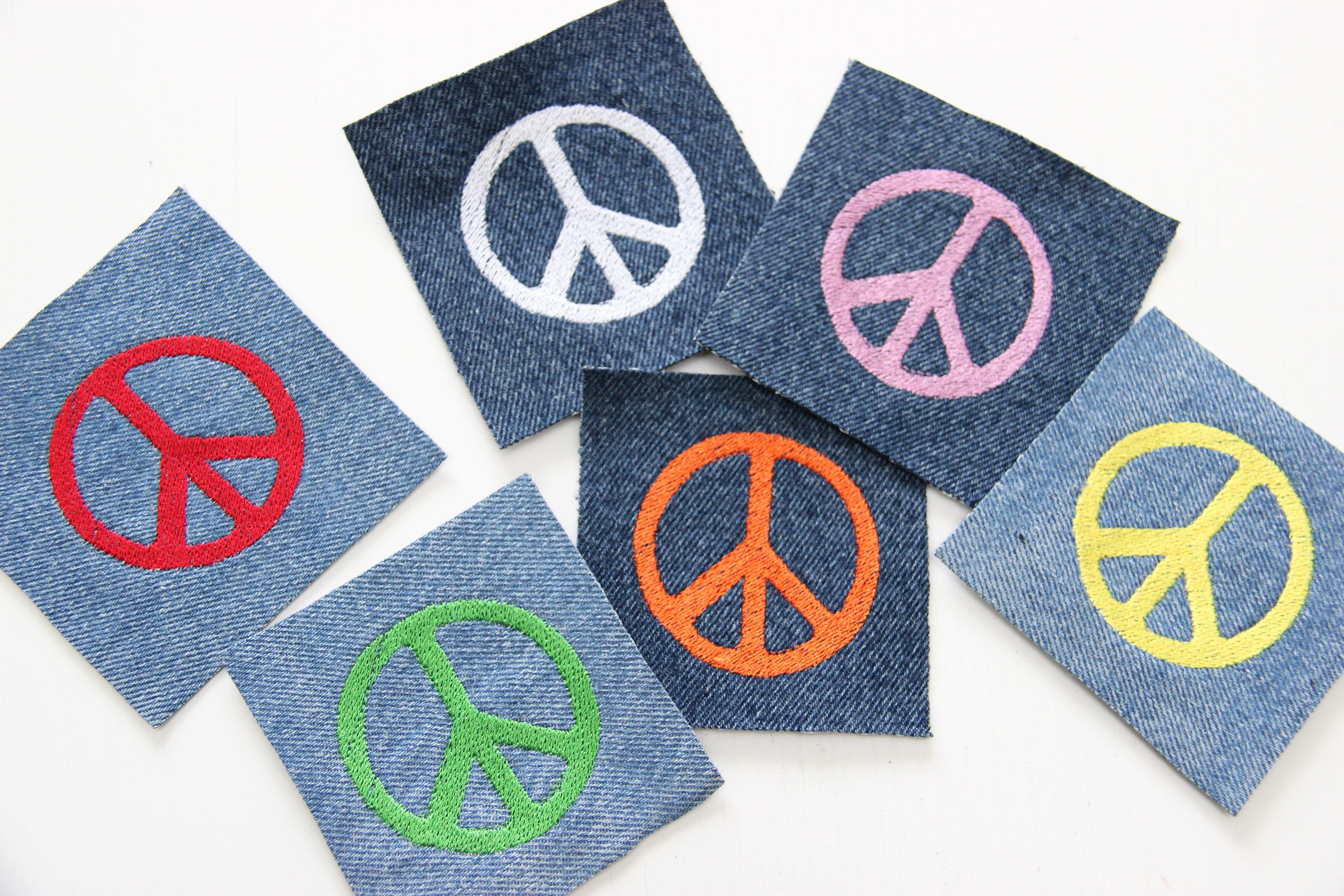 Peace Sign Embroidery , Hippie Patch , Pacifist Patch , Sew on Patches ...