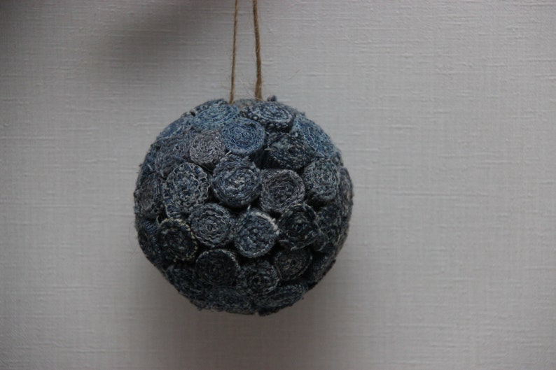 Denim Christmas Tree Decorations Christmas Tree Baubles - Etsy