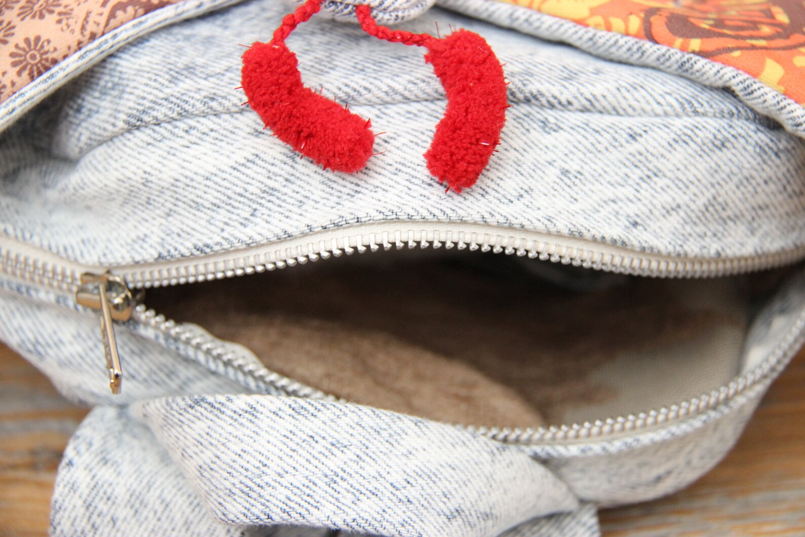 Upcycled Denim Butterfly Backpack Forpreschooler , Acid Wash Denim ...