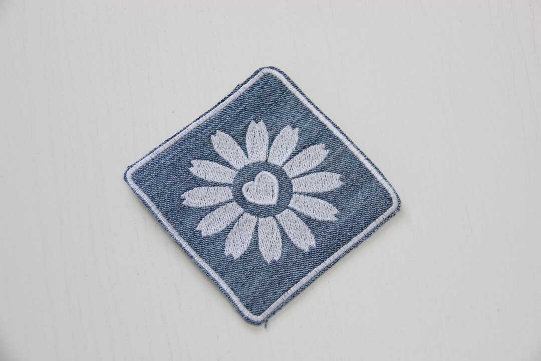 Daisy Patch , Flower Patch , Jeans Patches , Iron on Patches , Recycled ...