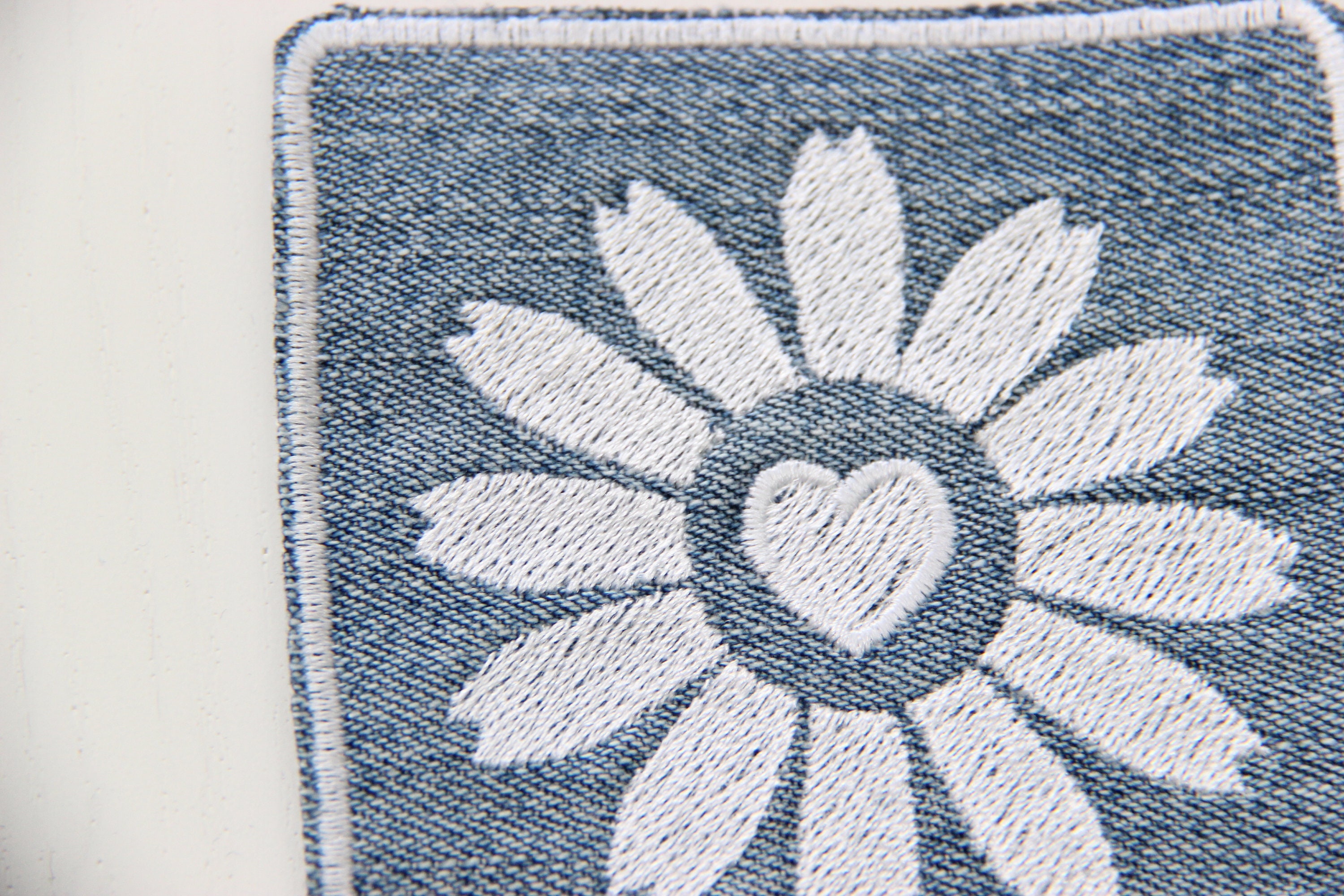 Daisy Patch , Flower Patch , Jeans Patches , Iron on Patches , Recycled ...