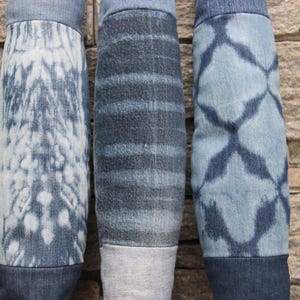 Large Stuffed Recycled Denim Shibori Fish Decor , Upcycled Denim Fish ...