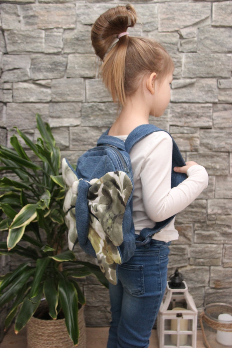 Butterfly Backpack for Preschooler , Girls Denim Backpack , Toddler ...
