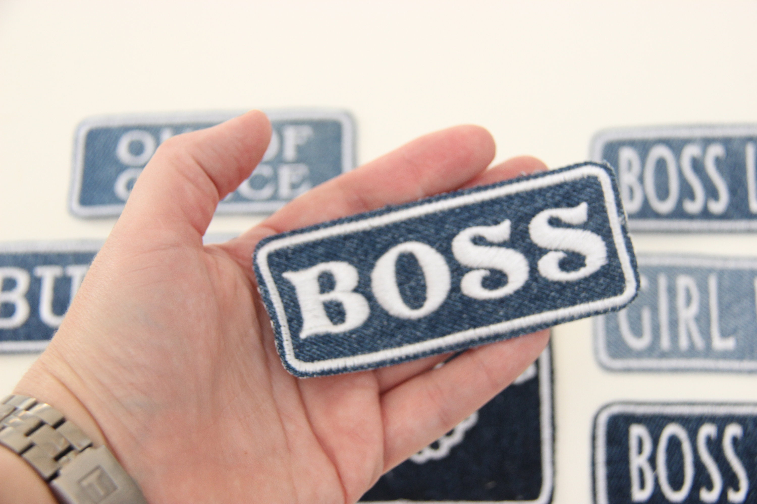 BOSS Patch , Recycled Denim Patch , Boss Motif , Leader Patch , CEO ...