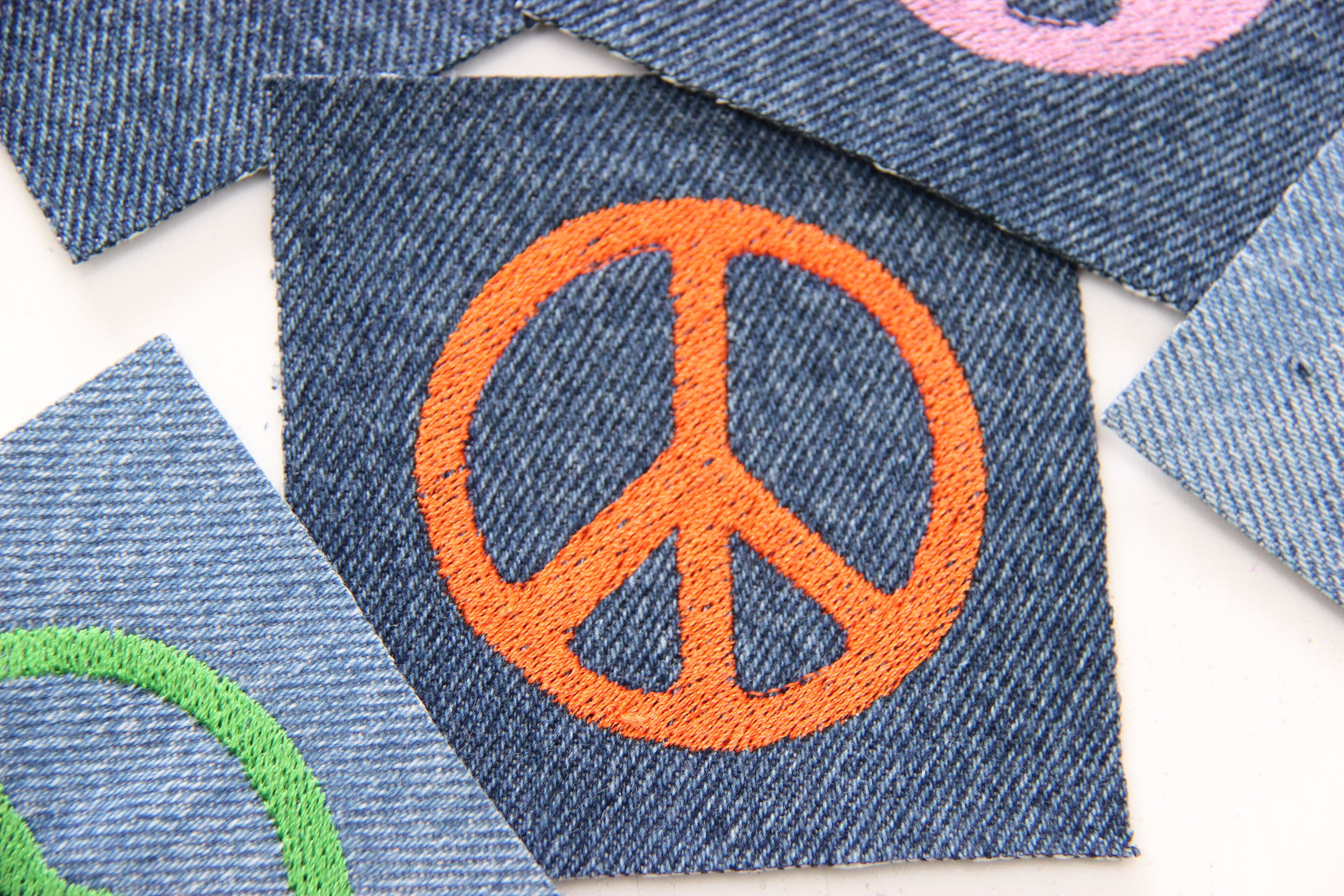 Peace Sign Embroidery , Hippie Patch , Pacifist Patch , Sew on Patches ...