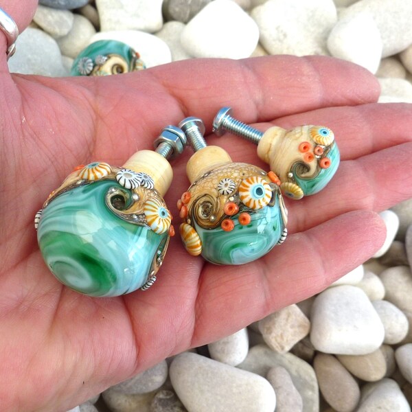 Beach Glass Knobs - Etsy