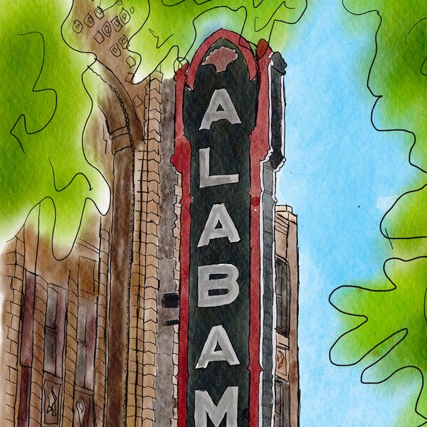 Alabama Theatre Art - Etsy