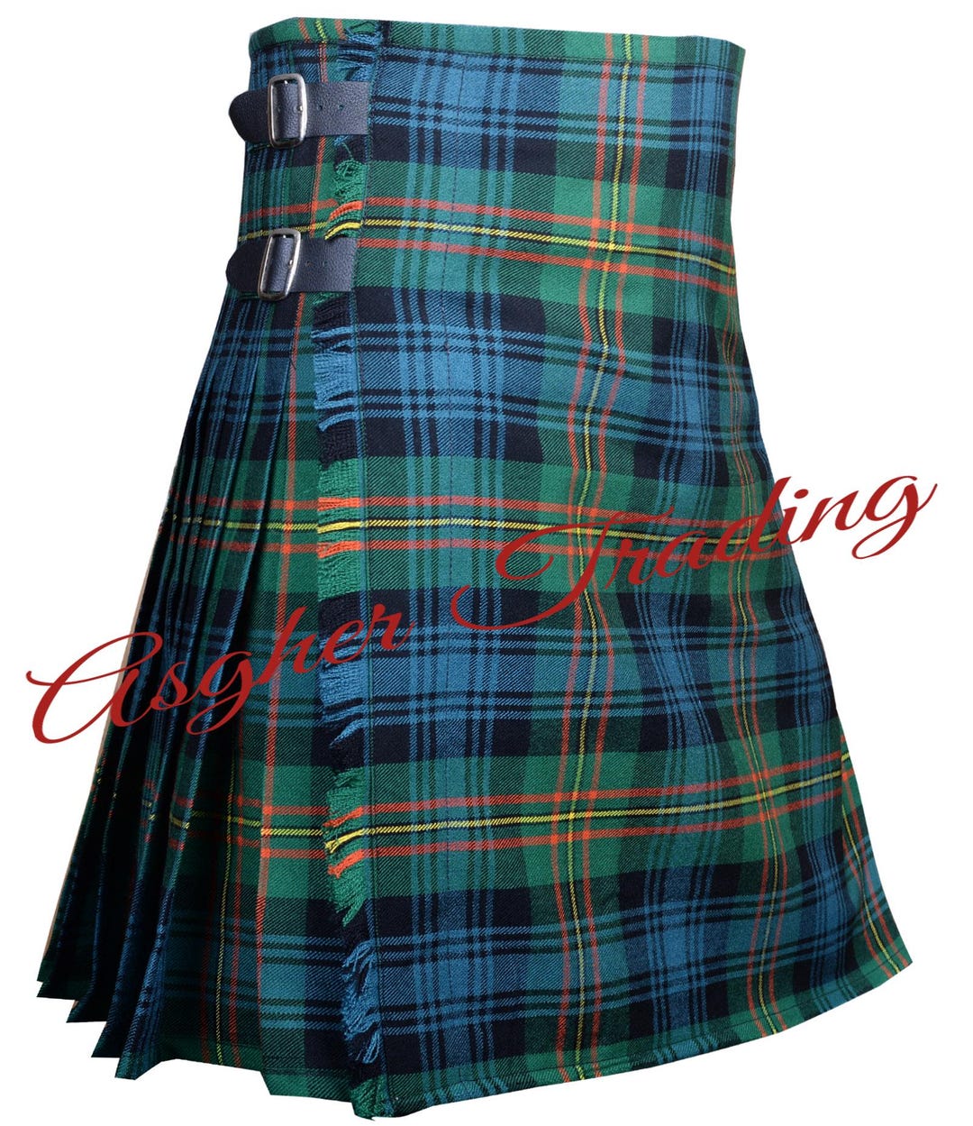 Scottish Traditional Grant Hunting Ancient Tartan 8 Yard Kilt - 16 Oz Tartan Kilts - Highland ...
