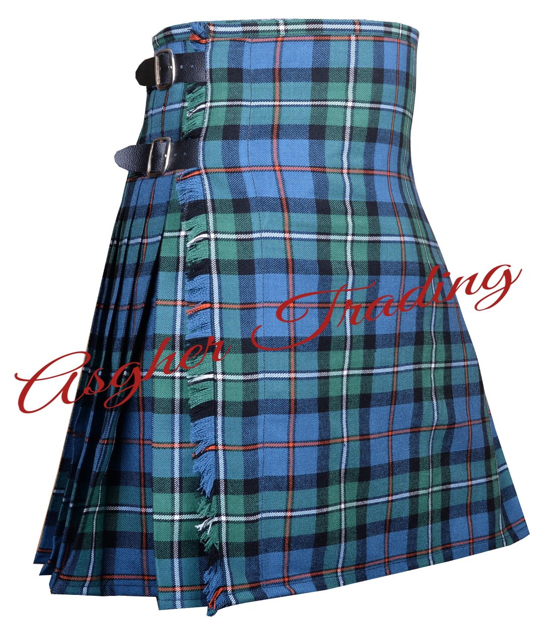 Scottish Traditional Campbell of Cawdor Ancient Tartan 8 Yard Kilt - 16 ...