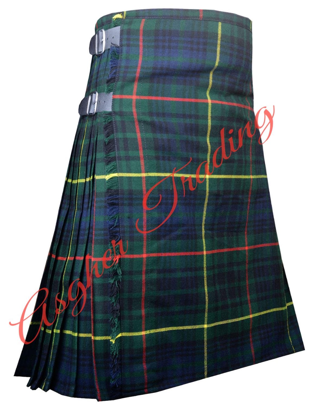 Hunting Stewart Tartan Kilt: Acrylic Wool, Traditional Scottish 8 Yard ...