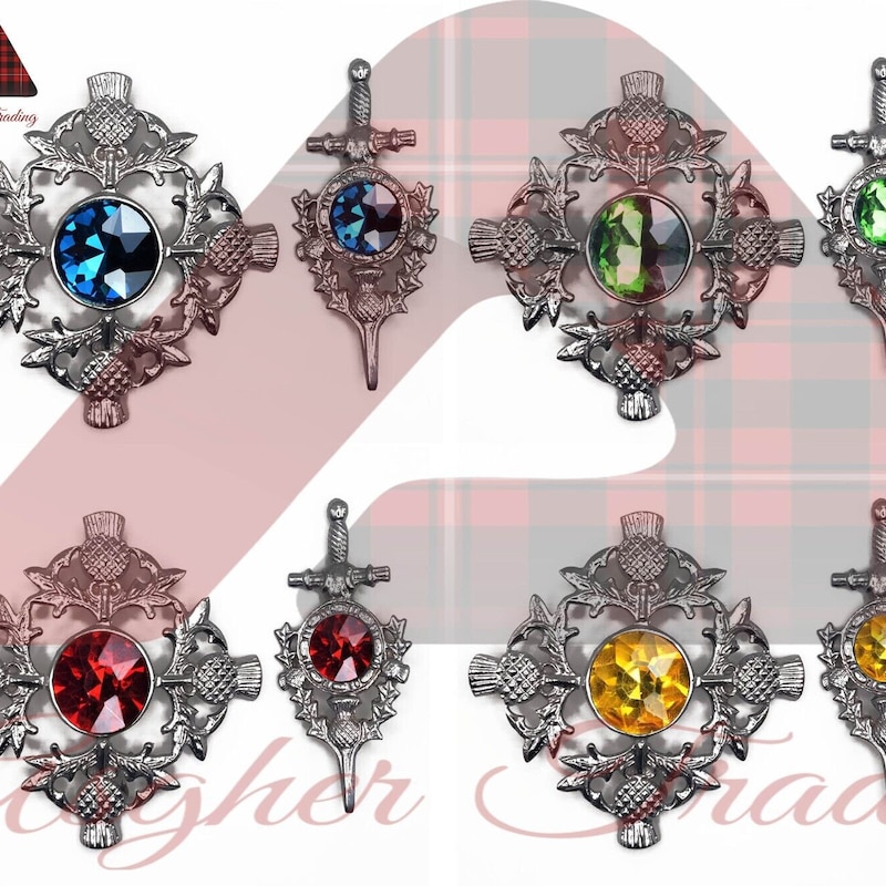 Scotland Plaid Kilt Pin - Etsy