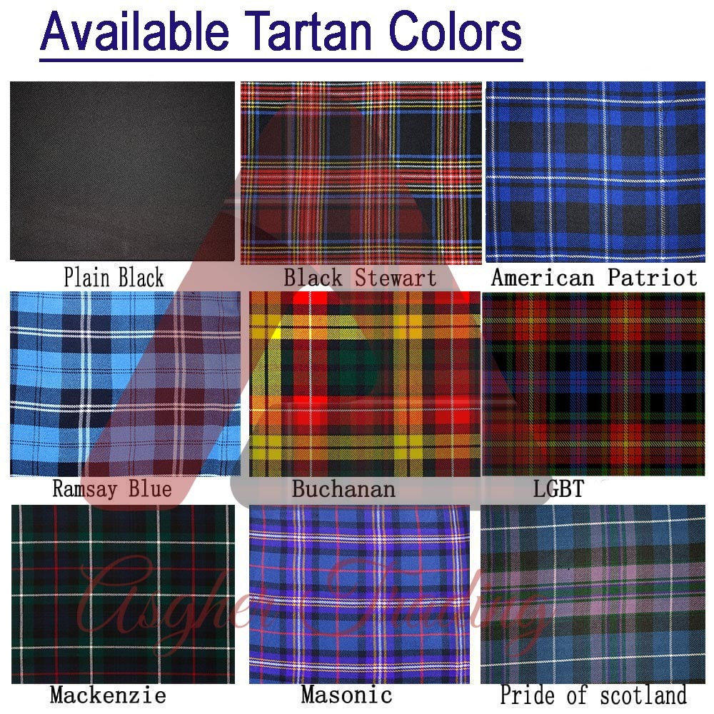 Scottish Great Kilt Highland Wool Blend Tartan Plaid Kilt Great Kilt ...