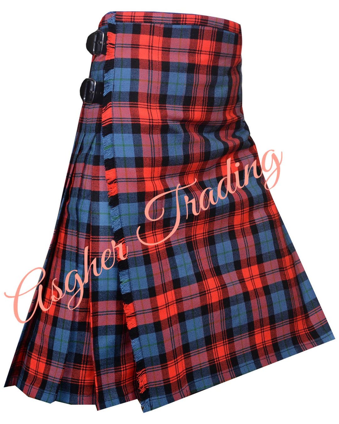 Clan Maclachlan Ancient Tartan Kilt: 16 Oz Acrylic Wool, Traditional ...
