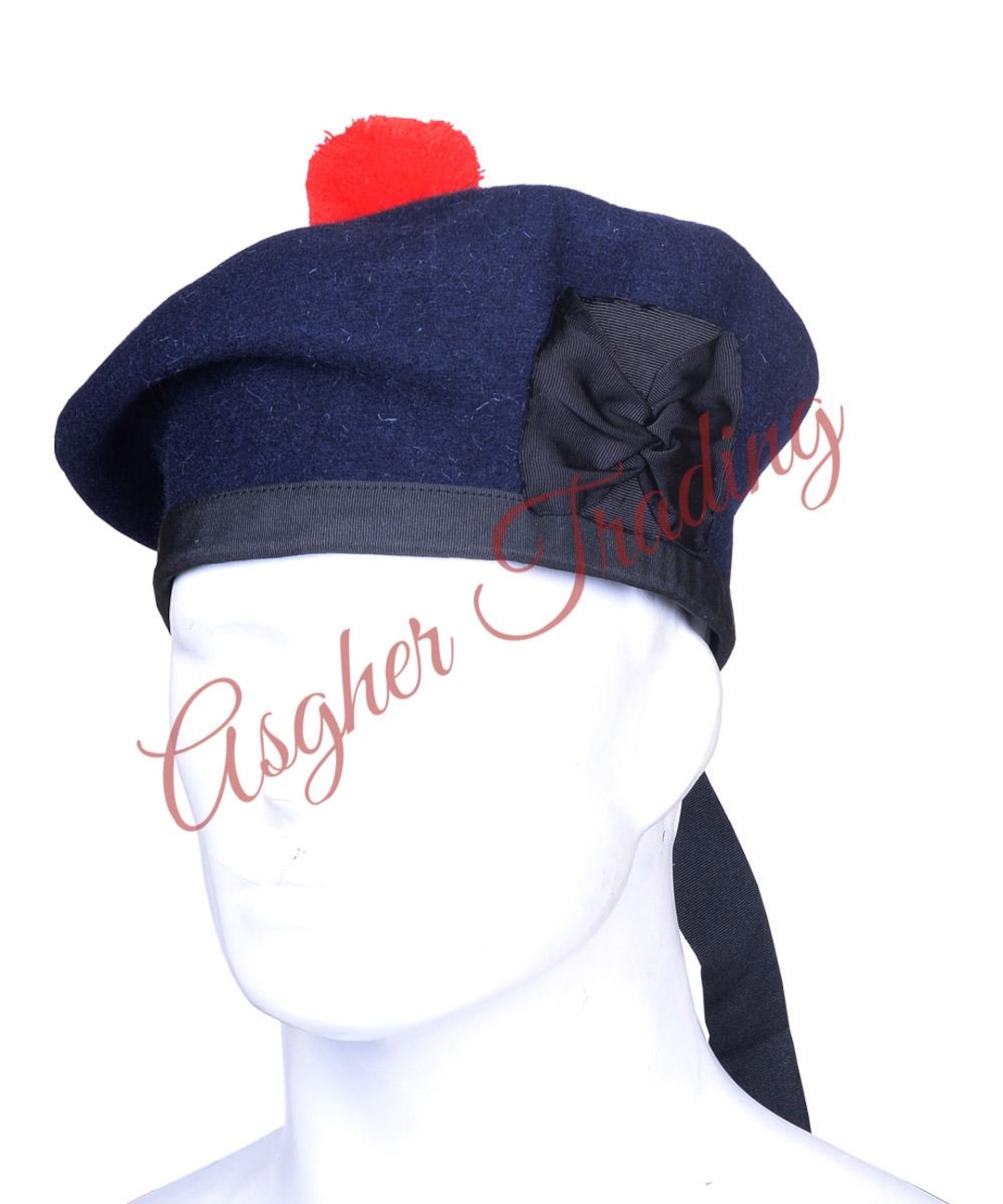 Scottish Highlander Military Piper BALMORAL KILT Hat Bonnet Caps Piper ...