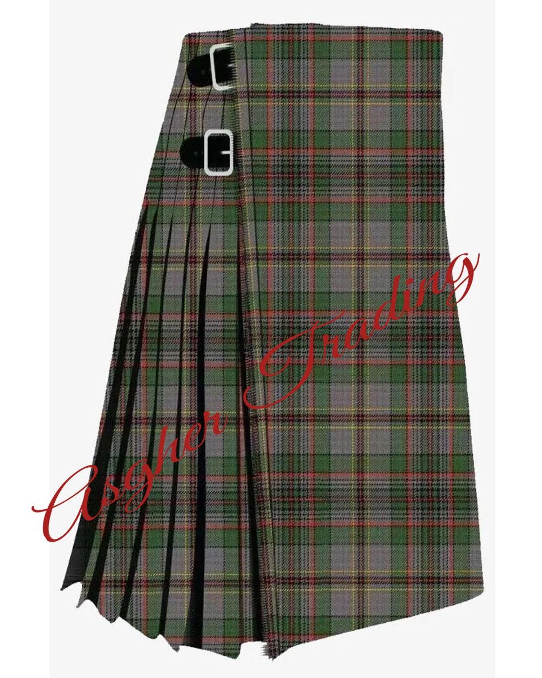 Scottish Handmade Traditional Craig Tartan 8 Yard Kilt - 16 Oz Tartan ...