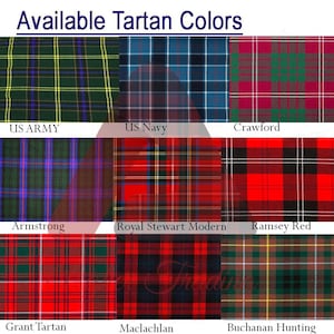Handmade Tartan Scarf: Scottish Clan Sash, Hand-fringed Acrylic - Etsy