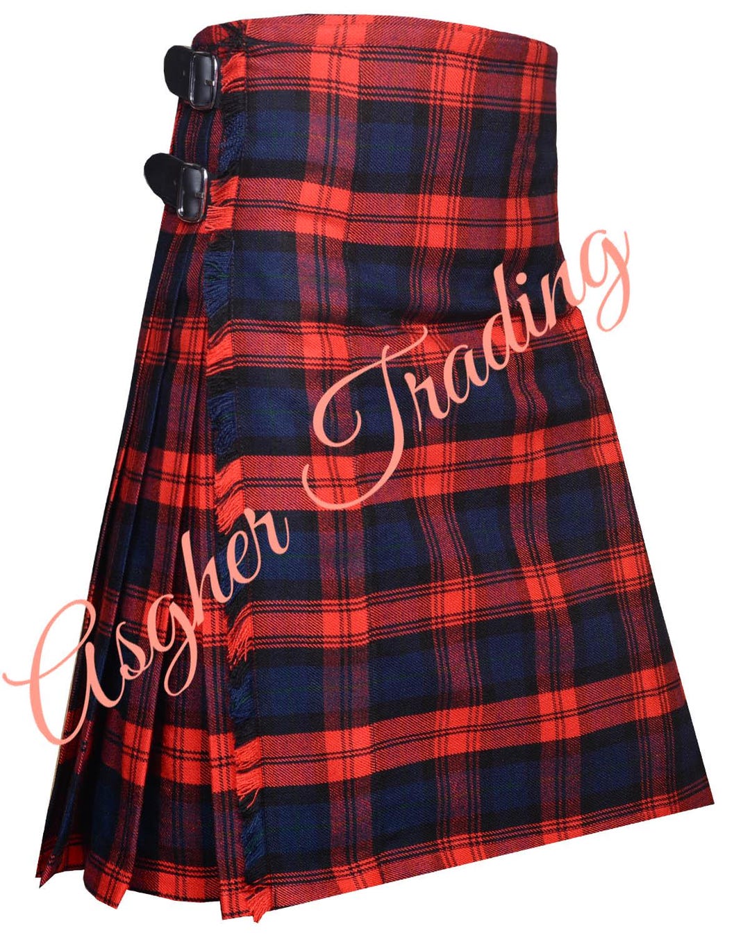 Maclachlan Modern Tartan Kilt: 16oz Acrylic Wool, Traditional Scottish ...