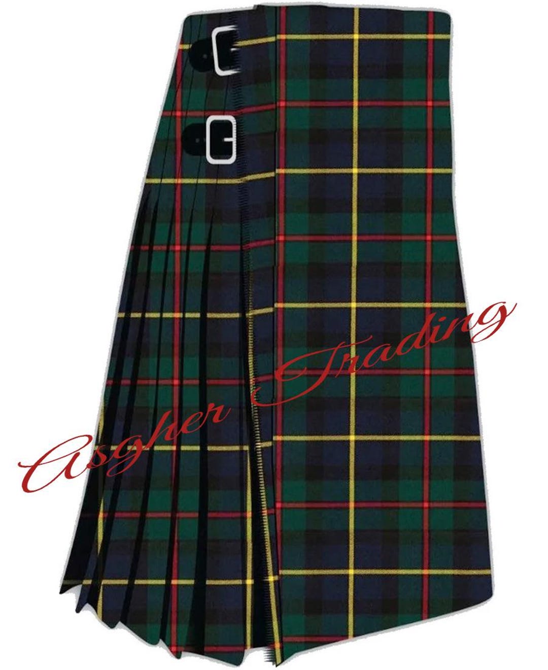 Scottish Handmade Traditional Kilt - 8 Yard Kilt - Macleod of Harris 16 Oz Tartan Kilt ...