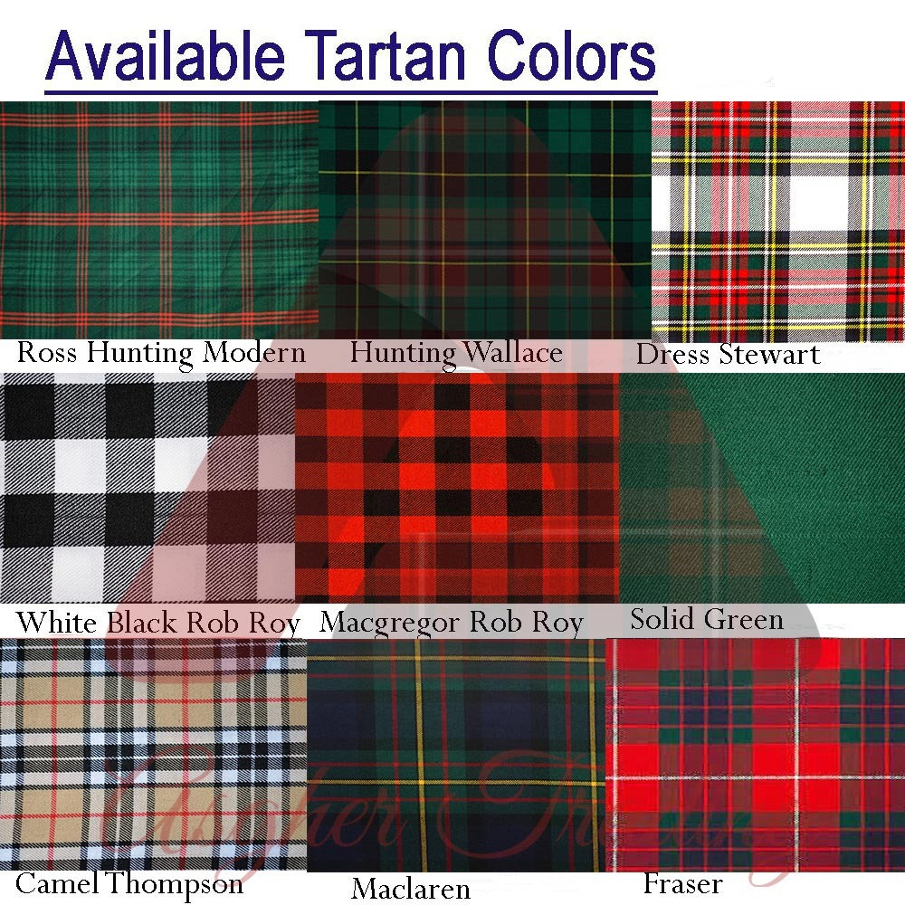Scottish Great Kilt Highland Wool Blend Tartan Plaid Kilt Great Kilt ...