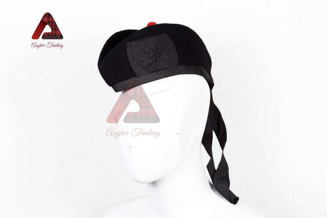 Scottish Handmade Highlander Military Piper Glengarry KILT Hat Bonnet ...
