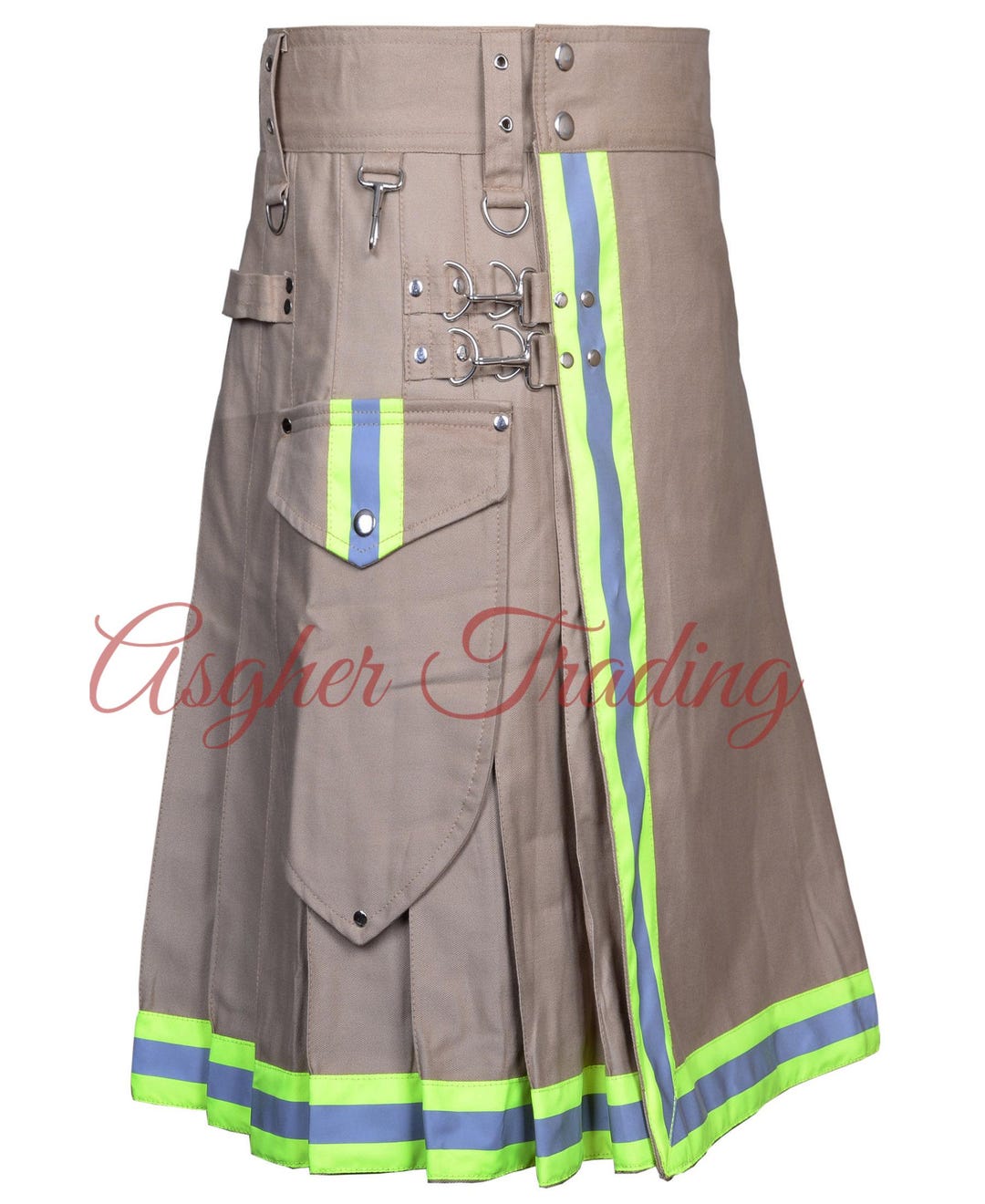 Firefighter Kilt - Premium Handmade Kilt - Scottish Utility Kilt for ...