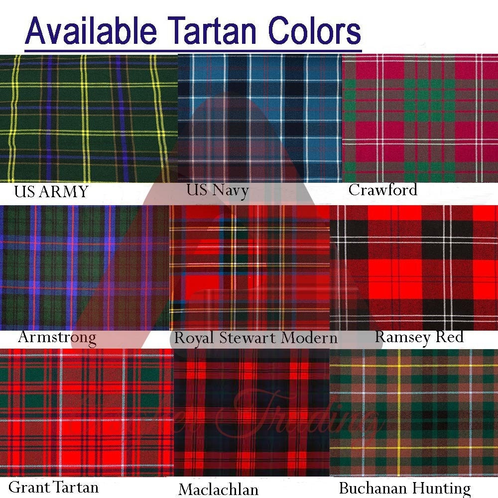 Handmade Scottish Tartan Kilt Outfit: 8 Yard Highlander Kilt ...