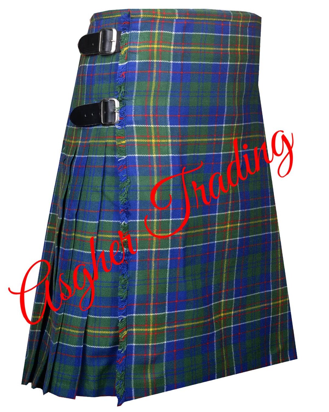 Handmade Hunter of Hunterson Tartan Kilt – Heavyweight Acrylic Wool 8 ...