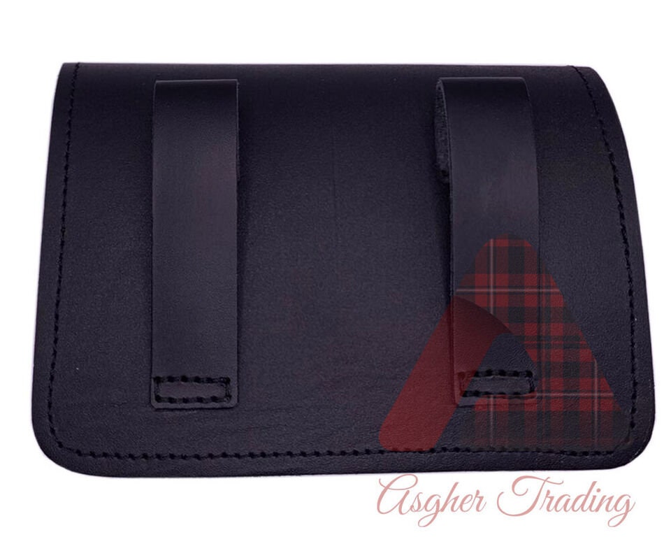 Scottish Kilt Belt Pouch Sporran Bag Kilt Sporran Beltstrap Embossed ...