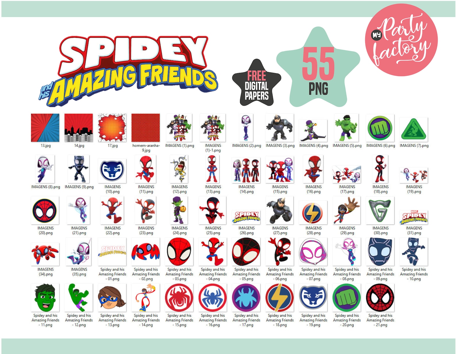 Spidey and his Amazing Friends PNG Images High Resolution - Etsy México
