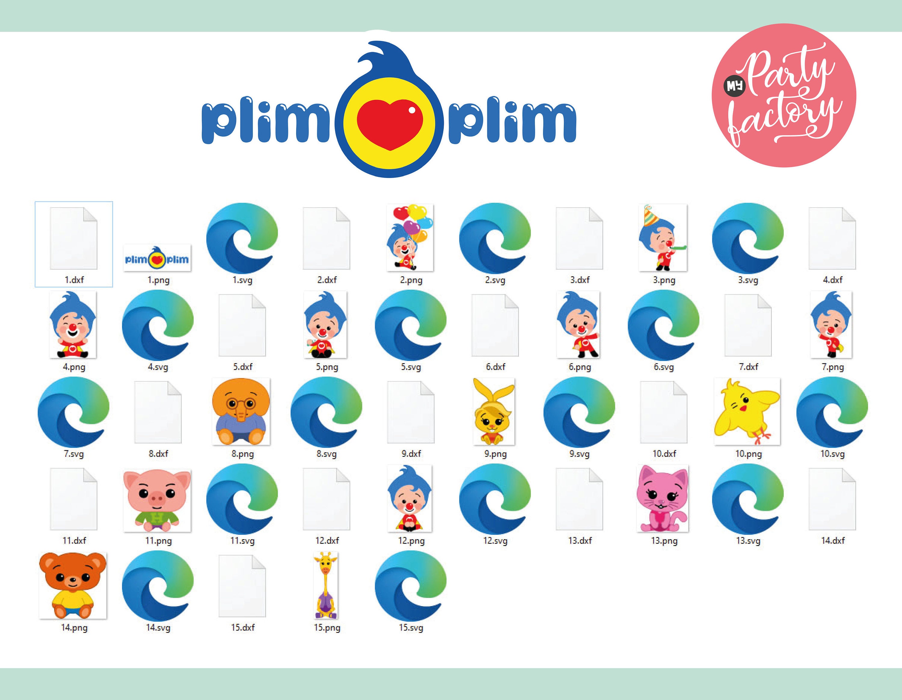 15 Plim Plim Svg Files for Cricut plim plim and friends Png - Etsy México