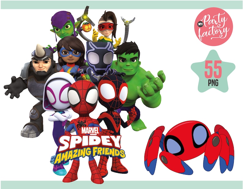 Spidey and his Amazing Friends PNG Images High Resolution - Etsy México