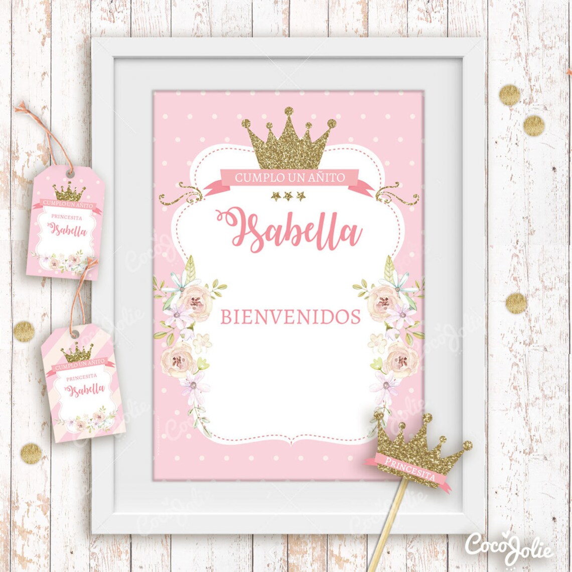 Printable Princess Kit. Crown Royal. Girls Pink Birthday | Etsy