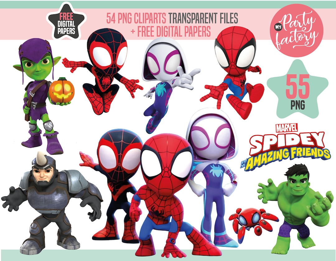 Spidey and his Amazing Friends PNG Images High Resolution - Etsy Portugal