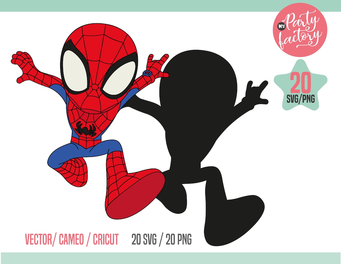 20 Clipart Spidey and Friends Spidey Digital Download SVG - Etsy Ireland