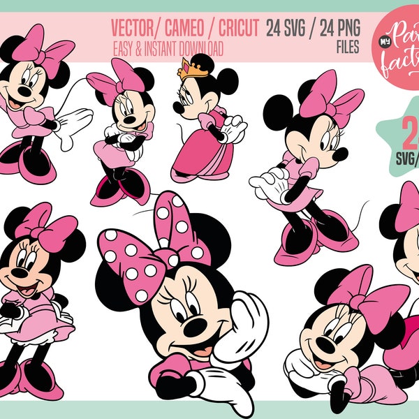 Minnie Mouse Svg - Etsy