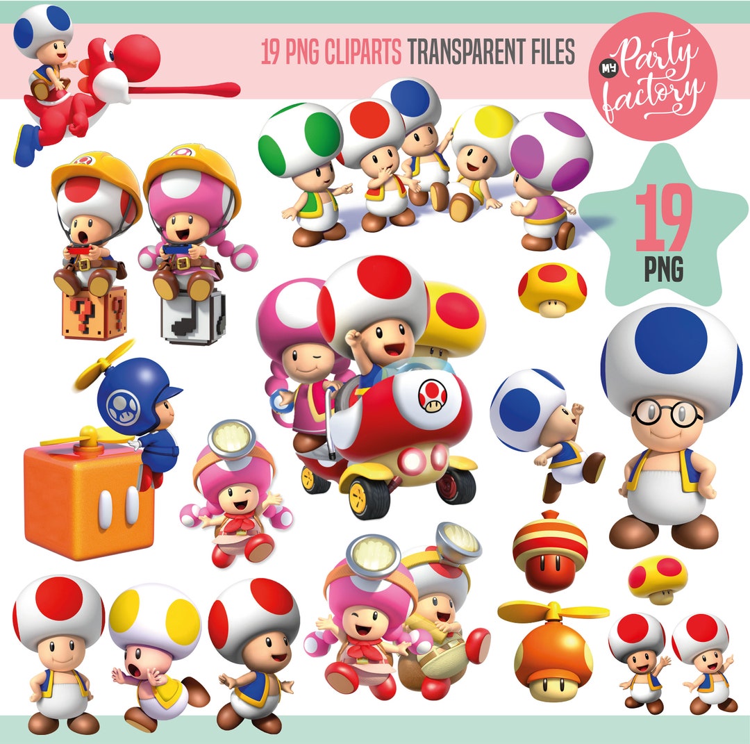 Toad Super Mario PNG Clipart, 19 Transparent Images, Toad Squad ...