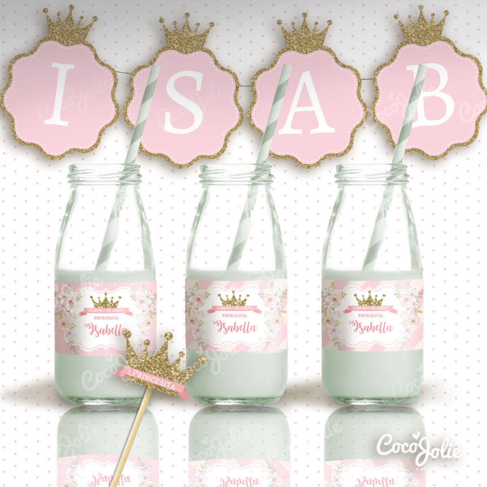 Printable Princess Kit. Crown Royal. Girls Pink Birthday | Etsy