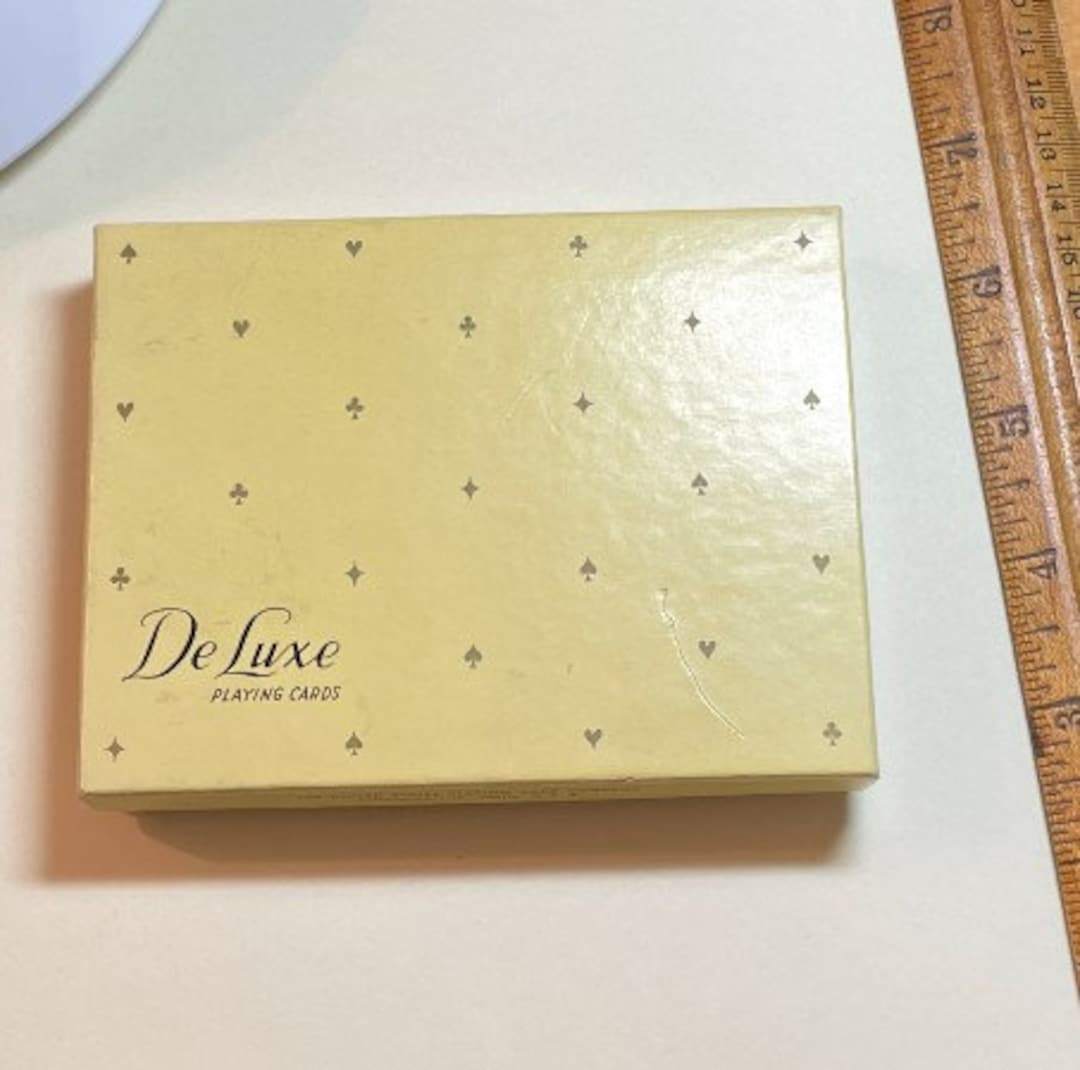 Vintage De Luxe Playing Cards, Two Decks Boxed, the United States ...