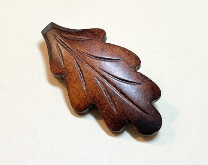Vintage Carved Wooden Leaf Slide, Scarf Slide, Bolo Slide, Slide Buckle ...