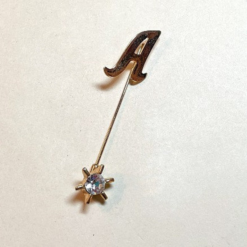 Rhinestone Stick Pin - Etsy