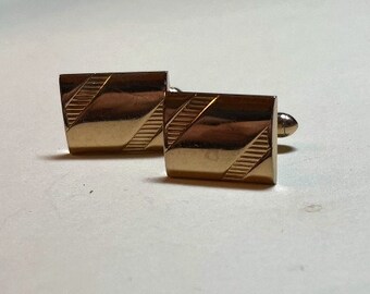 Gold Swank Cufflinks - Etsy
