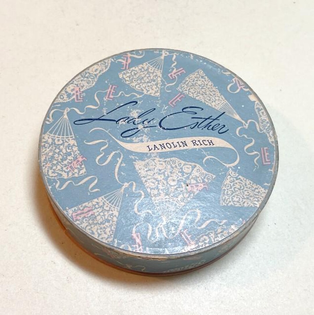 Vintage Lady Esther Cardboard Powder Box, Peach Rachel, Lanolin Rich ...