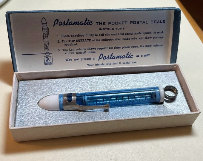 Vintage Postamatic Pocket Postal Scale, New in the Box, Plastic With ...