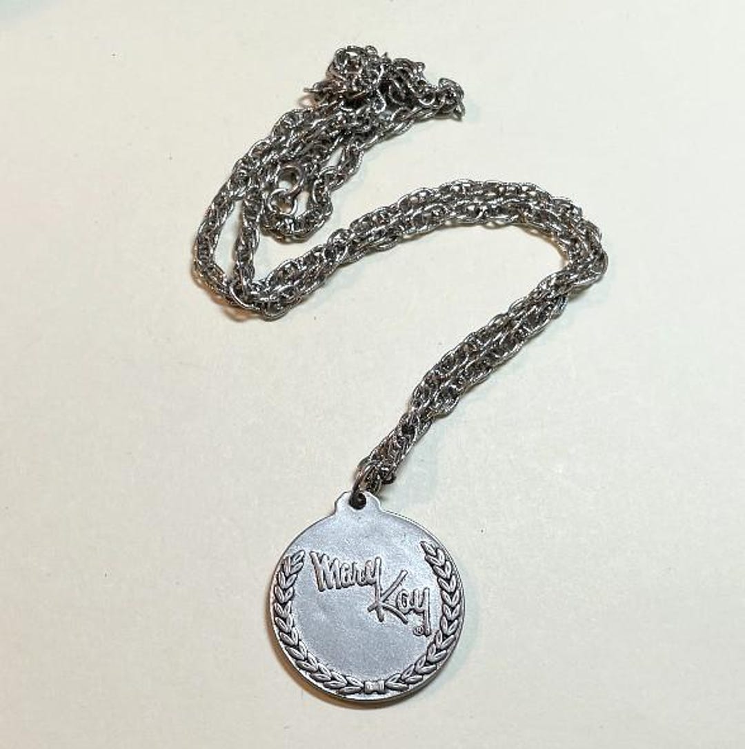 Vintage Mary Kay Representative Award Pendant, Silvertone Metal, 24 ...