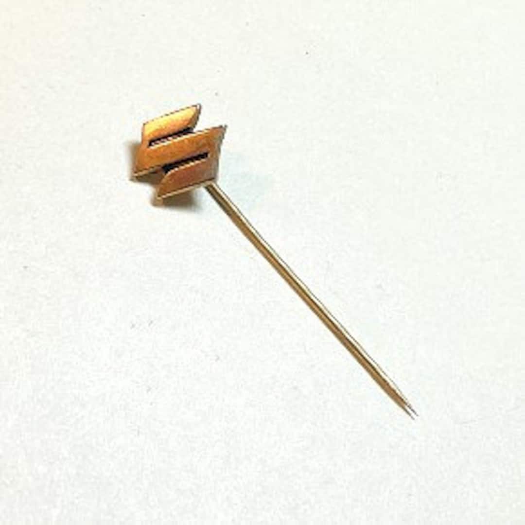 Vintage Suzuki Letter S Logo Stick Pin, Goldtone Metal, Suzuki Pin ...