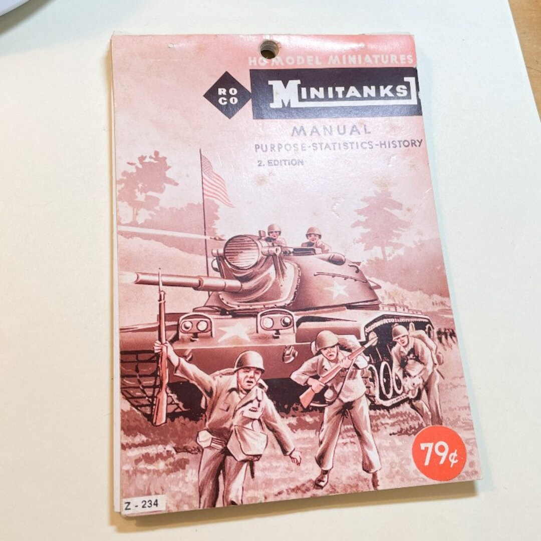 Vintage HO Model Miniatures Roco Minitanks Manual, 2 Edition, Z-234 ...