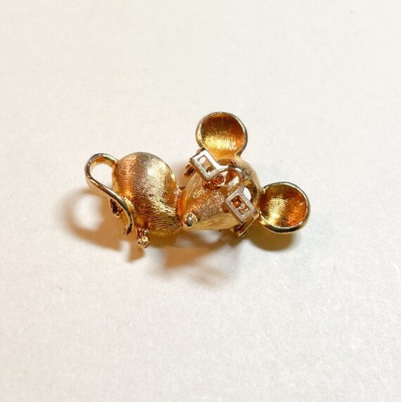 Vintage Avon Brooch, Spectacular Mouse Pin, goldtone … - Gem